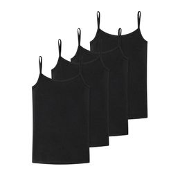 Schiesser Spaghettitop 95/5 Organic Cotton in Schwarz | Gr.: 176