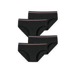 Schiesser Panty Long Life Rib in Schwarz | Gr.: 140