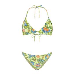 Shiwi Bikini Damen Gr&ouml;&szlig;e XL hellblau / hellgr&uuml;n / koralle / schwarz