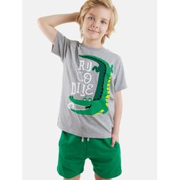 Denokids Set 'Croco' Jungen Gr&ouml;&szlig;e 98 grau