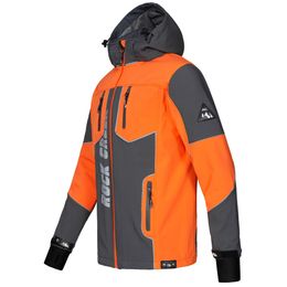 Rock Creek Outdoorjacke Herren Gr&ouml;&szlig;e XL anthrazit / silbergrau / orange