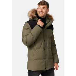 INDICODE JEANS Parka 'Hexyl' Herren Gr&ouml;&szlig;e L hellbraun / khaki / schwarz