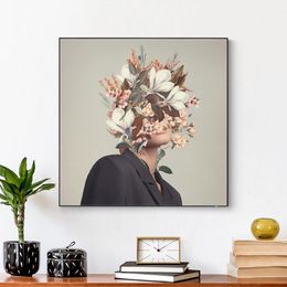 Wechselbild Blumen Portr&auml;t - Beige Magnolien