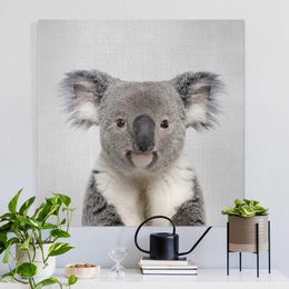 Bilderwelten Leinwandbild Tiere Motiv Kunstdruck schwarz weiss - Koala Klaus - Koala XXL Kinderzimmer Baby M&auml;dchen Jungen