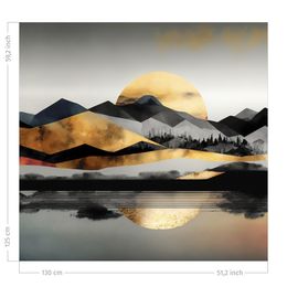 Bilderwelten Vorhang Geometrische Landschaft
