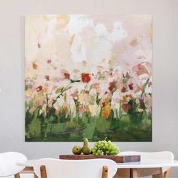 Bilderwelten Leinwandbild originell modern Kunstdruck bunt - Spontaner Sommer - Wandbild XXL Wohnzimmer Schlafzimmer