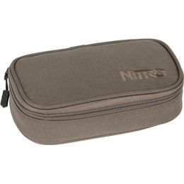Nitro Kinder Federtasche "Pencil Case XL", braun, Polyester, Schreibgeräteetuis, Federmäppchen, Schlampermäppchen, Faulenzer Box, Stifte Etui