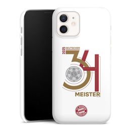 DeinDesign iPhone 12 Handy Premium Case Smartphone Handyh&uuml;lle Schutzh&uuml;lle gl&auml;nzend Master Official Licensed Product Fc Bayern M&uuml;nchen Premium Case