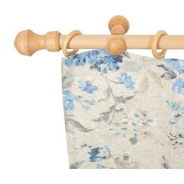 Gardinenstange SN DECO GROUP, L:160cm, beige, Holzwerkstoff, Gardinenstangen, "Ares", 28 mm, Holz, verschiedene L&auml;ngen und Farben, Komplettset