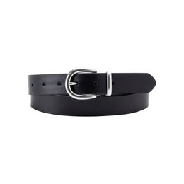 Levi's LEVI'S Damen Ledergürtel "WOMEN'S PHOEBE BELT", schwarz, Gr. 95, unifarben, Rindsleder, Gürtel