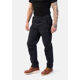 Herren Cargohose "Ripstopfabric Cargohose", schwarz, Gr. 33, HERO by John Medoox, Stoff, 100% Baumwolle, Hosen, Outdoorhose Casual Ripstop f&uuml;r Herren