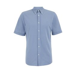 WE Fashion Button Up Shirt male Blue size S
