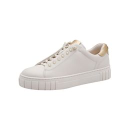 Marco Tozzi Sneaker Damen Gr&ouml;&szlig;e 37 creme / gold