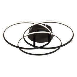 Globo Kombos Deckenleuchte LED Schwarz, 1-flammig