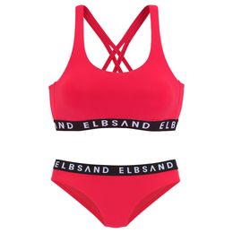 ELBSAND Bikini Damen Gr&ouml;&szlig;e XXS rot / schwarz / wei&szlig;