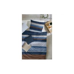 M&ouml;bel Kraft Mako-Satin Bettw&auml;sche-Set blau Ma&szlig;e (cm): B: 135 H: 1 &raquo; M&ouml;bel Kraft