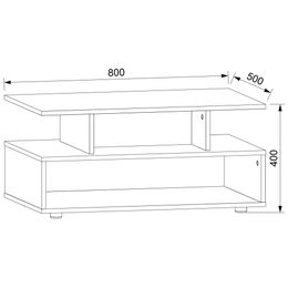 M&ouml;bel Kraft Couchtisch holzfarben Ma&szlig;e (cm): B: 50 H: 40 &raquo; M&ouml;bel Kraft