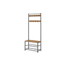 Möbel Kraft Kompaktgarderobe braun Maße (cm): B: 70 H: 175 » Möbel Kraft