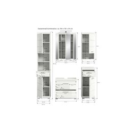M&ouml;bel Kraft Badkombination wei&szlig; Ma&szlig;e (cm): B: 164 H: 191 &raquo; M&ouml;bel Kraft