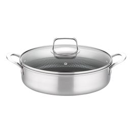 GSW Servierpfanne Inoxxa Black mit Glasdeckel