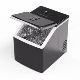 Klarstein Eiswürfelmaschine – Edelstahl, 13 kg/24 h, Touchscreen, kristallklare Eiswürfel, niedriger Energieverbrauch, Ideal für Partys/Gartenfeste