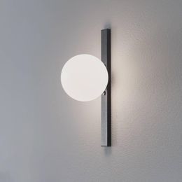Aldex Wandleuchte Garda, schwarz, Metall, Glas, 1-flammig