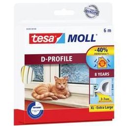 tesa D-Profil 05393-00100-01 Dichtband tesamoll&reg; Wei&szlig; (L x B) 6 m x 9 mm 6 m