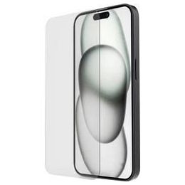 hama 00222781 Handy-Schutzglas Clear Protect f&uuml;r Apple iPhone 16, Montagehilfe