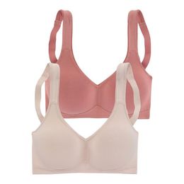 Petite Fleur Soft-BH beige Gr. 85C. Ohne B&uuml;gel. Nachhaltig.