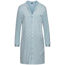 Vivance Dreams Umstandsnachthemd mehrfarbig Gr. 36/38 für Damen. V-Ausschnitt und Allover-Druck. Bequem