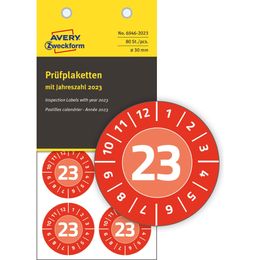 Avery, Sticker, Prüfplaketten