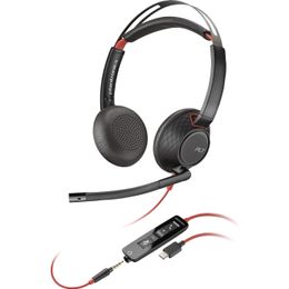 HP Blackwire C5220 USB-C Headset (Kabelgebunden, USB-C), Office Headset, Schwarz