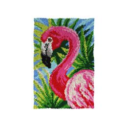 buttinette Kn&uuml;pfteppich "Flamingo", 50 x 74,5 cm