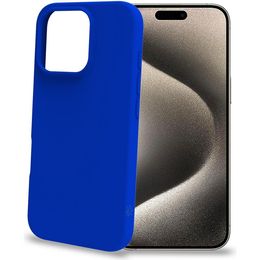 Celly Chrom iPhone 16 Pro Hülle (Apple iPhone 16 Pro), Smartphone Hülle, Blau