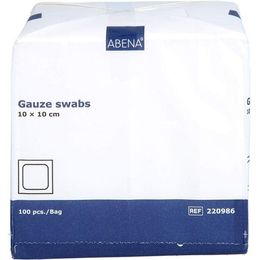 ABENA Mullkompressen 10x10 cm unsteril 8lagig 100 St