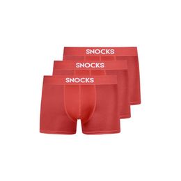 SNOCKS Boxer shorts male Red size M