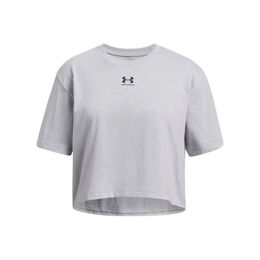 Under Armour Funktionsshirt 'Rival' Mädchen Größe 140/152 grau / schwarz