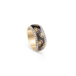 Guess Ring Damen Gr&ouml;&szlig;e 56 gold / schwarz
