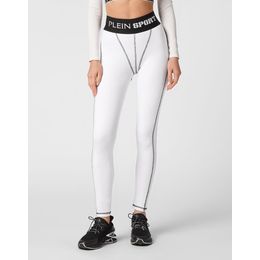 Plein Sport leggings Damen Gr&ouml;&szlig;e 5XL schwarz / wei&szlig;