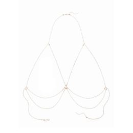 Lascana Kette Damen Größe One Size rosegold / transparent