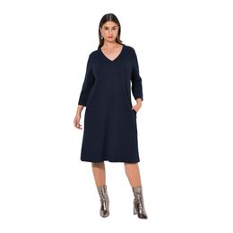 Ulla Popken Kleid Damen Gr&ouml;&szlig;e 46/48 marine Winterkleid