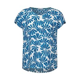 Cecil Bluse Damen Größe L navy / weiß