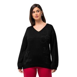 Ulla Popken Pullover Damen Gr&ouml;&szlig;e M/L schwarz