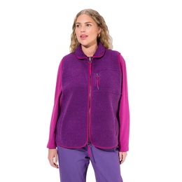 Ulla Popken Weste Damen Gr&ouml;&szlig;e 7XL/8XL aubergine / pink
