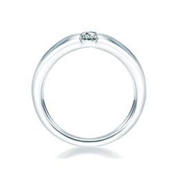 Tresor 1934 Ring Damen Gr&ouml;&szlig;e 54 silber / transparent