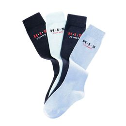 H.I.S. H.i.s Socks girl Blue, Black, White size 23/26