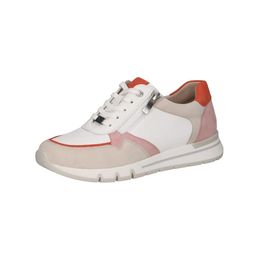 Caprice Sneaker Damen Gr&ouml;&szlig;e 37 greige / hummer / rosa / wei&szlig;