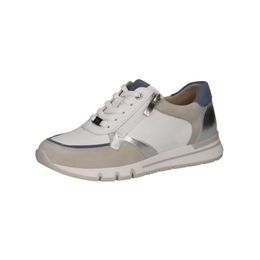 Caprice Sneaker Damen Gr&ouml;&szlig;e 36 dunkelbeige / saphir / silber / wei&szlig;