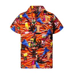 King Kameha Shirt 'Parrot Beer' male Orange size L
