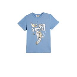 KOTON Shirt Jungen Größe 110/116 blau / goldgelb / weiß